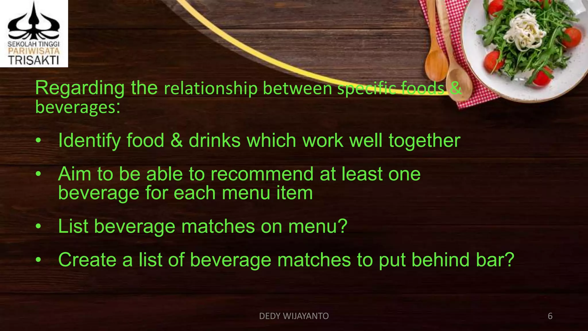 Part 3 food & beverage product knowledge | PPTX