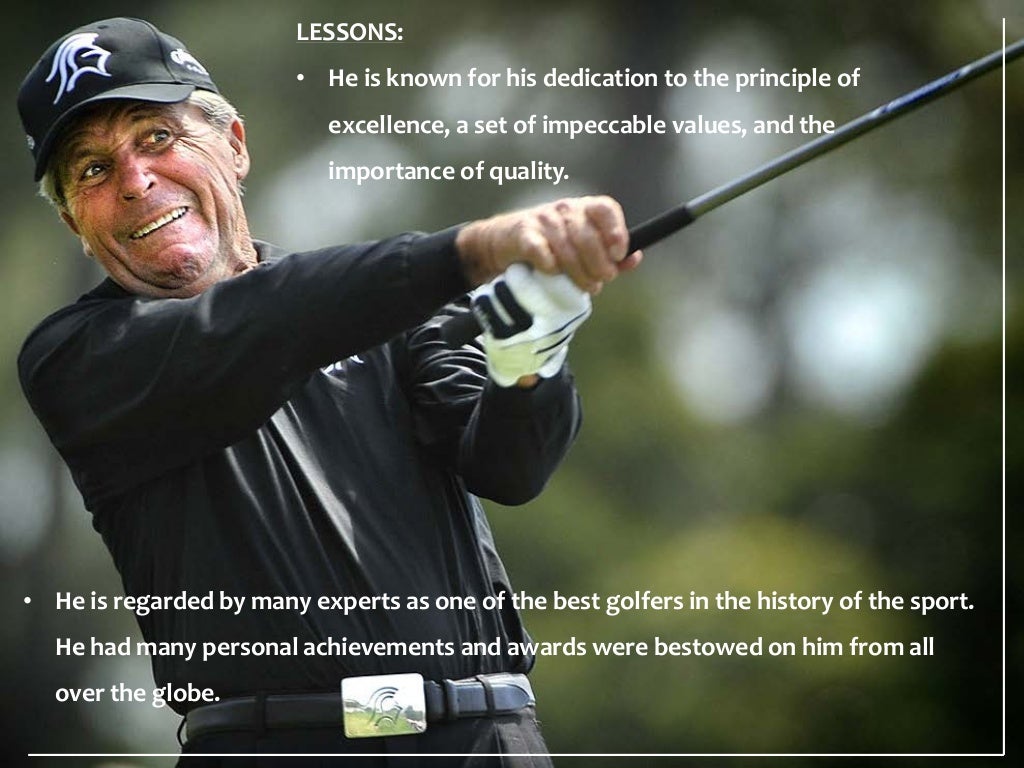 Gary Player Famous Quotes Quote : Simply By Making The Effort To Start