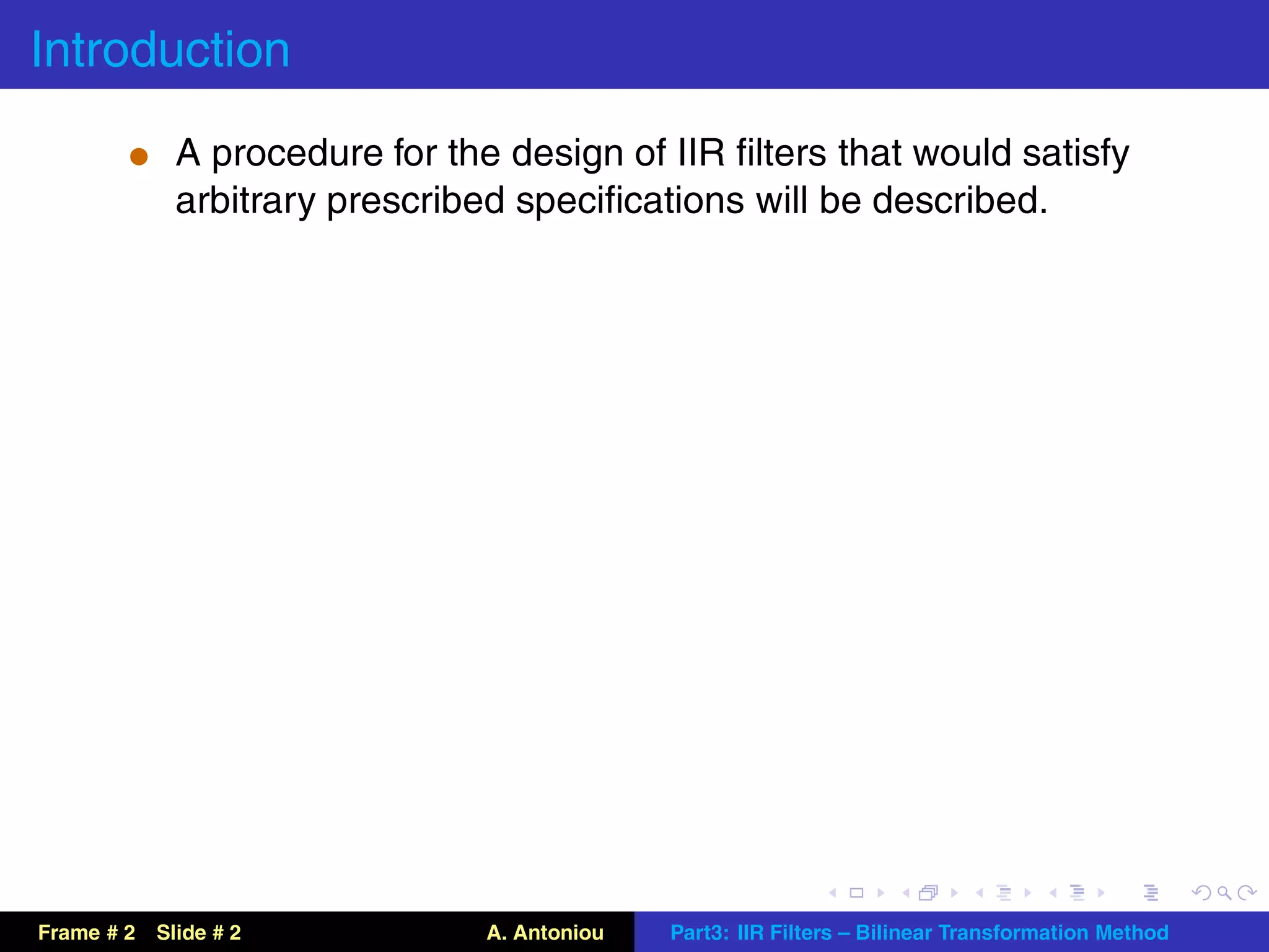 Warping Concept (iir filters-bilinear transformation method) | PDF