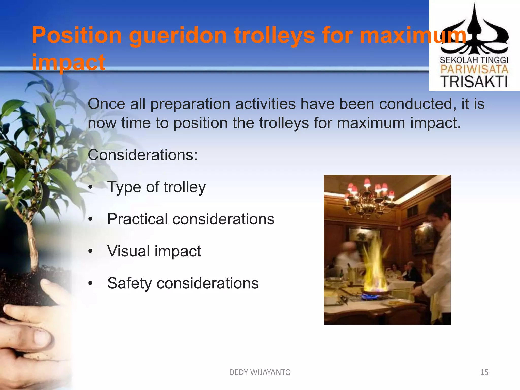 Part 3 provide gueridon service | PPTX