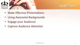 Part 3 up-date local knowledge | PPT