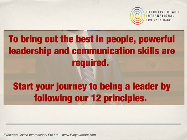 12 principles of leadership - Part 3 of 3 | PPT