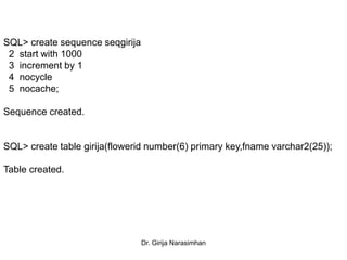 Part32 sequence using auto primary key | PPTX