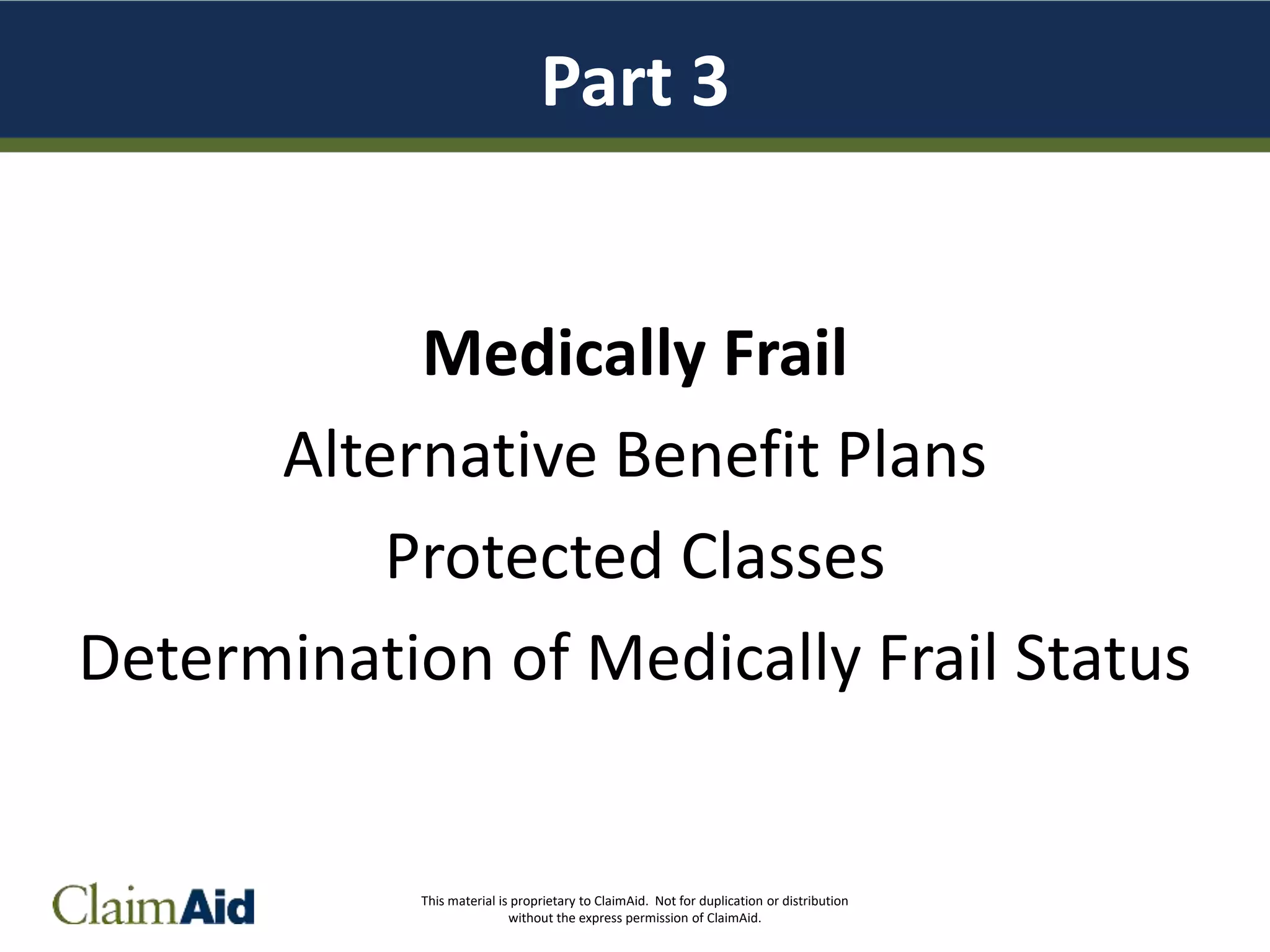 Part 3 2022 Medically Frail | PPTX