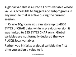 Part 33 global variable & erase global variable | PPTX