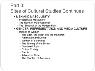 Part 3 cultural studies barker jane | PPTX