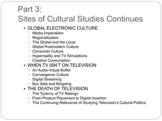 Part 3 cultural studies barker jane | PPTX