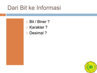 Part 3 dasar sistem komputer | PPTX