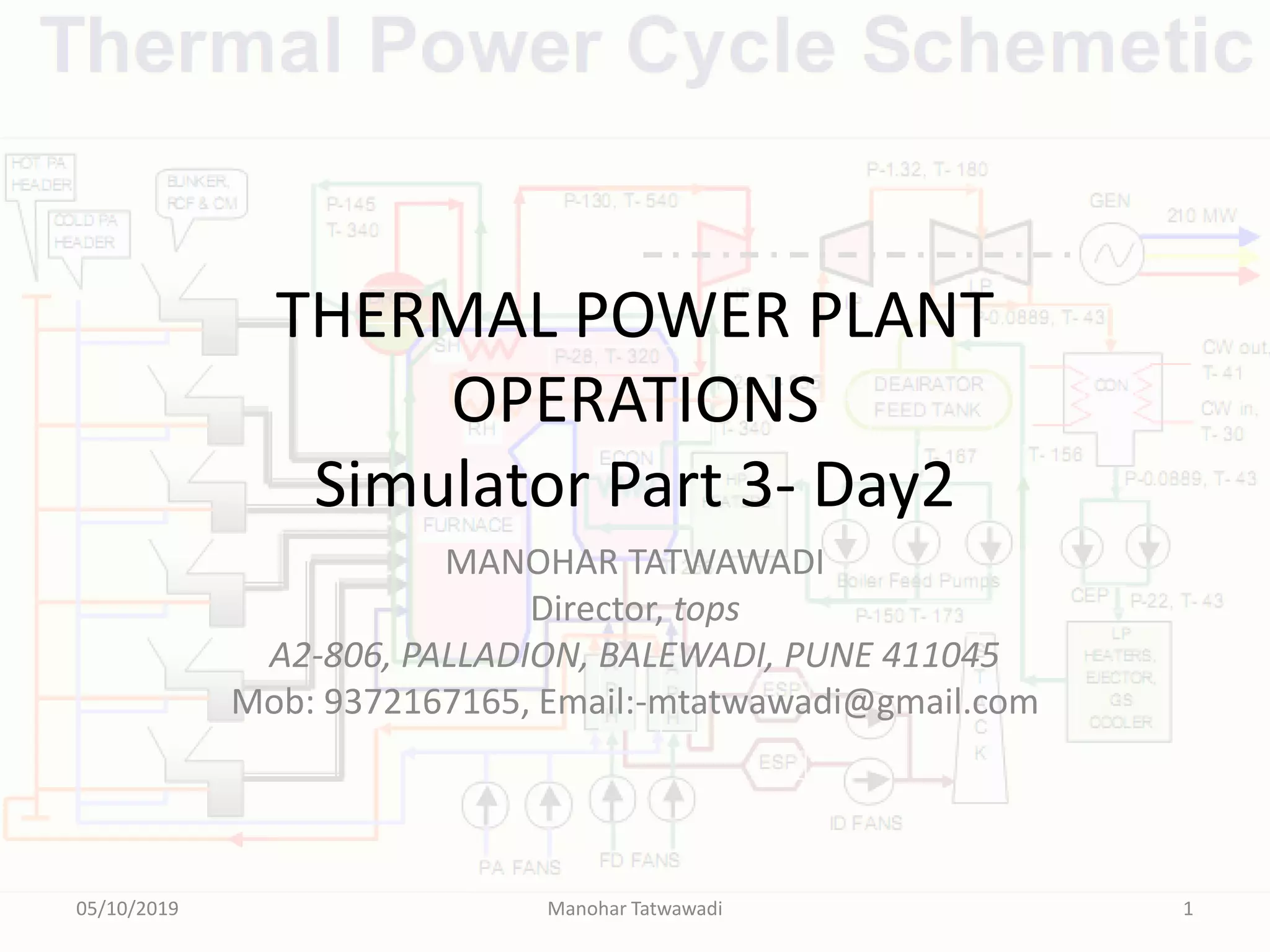 POWER PLANT SIMULATOR 210 MW | PDF