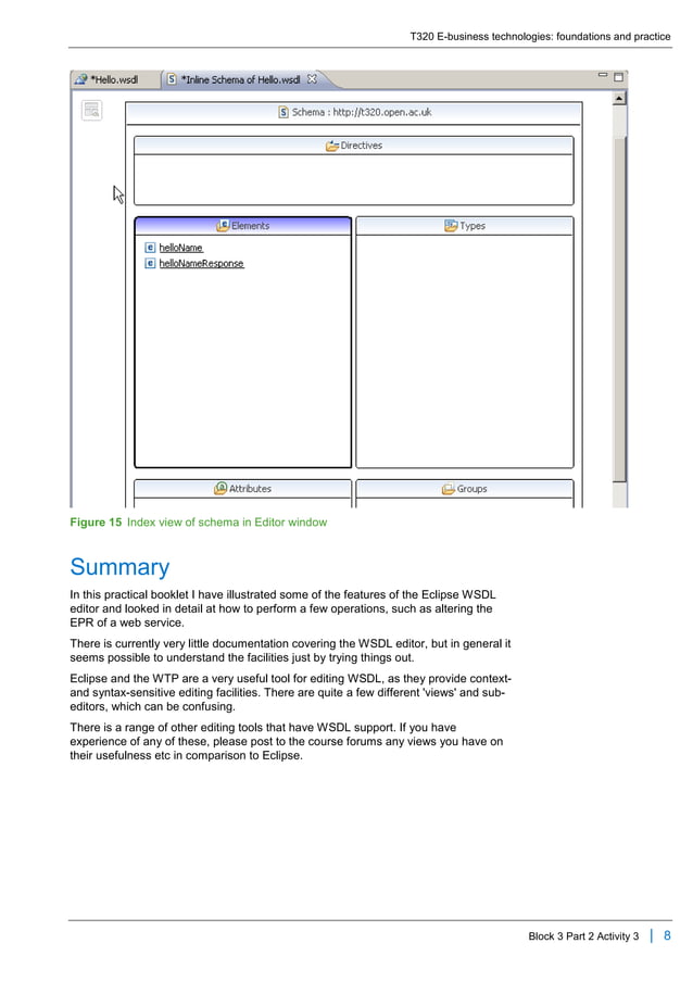 Part 3 editing a wsdl | PDF