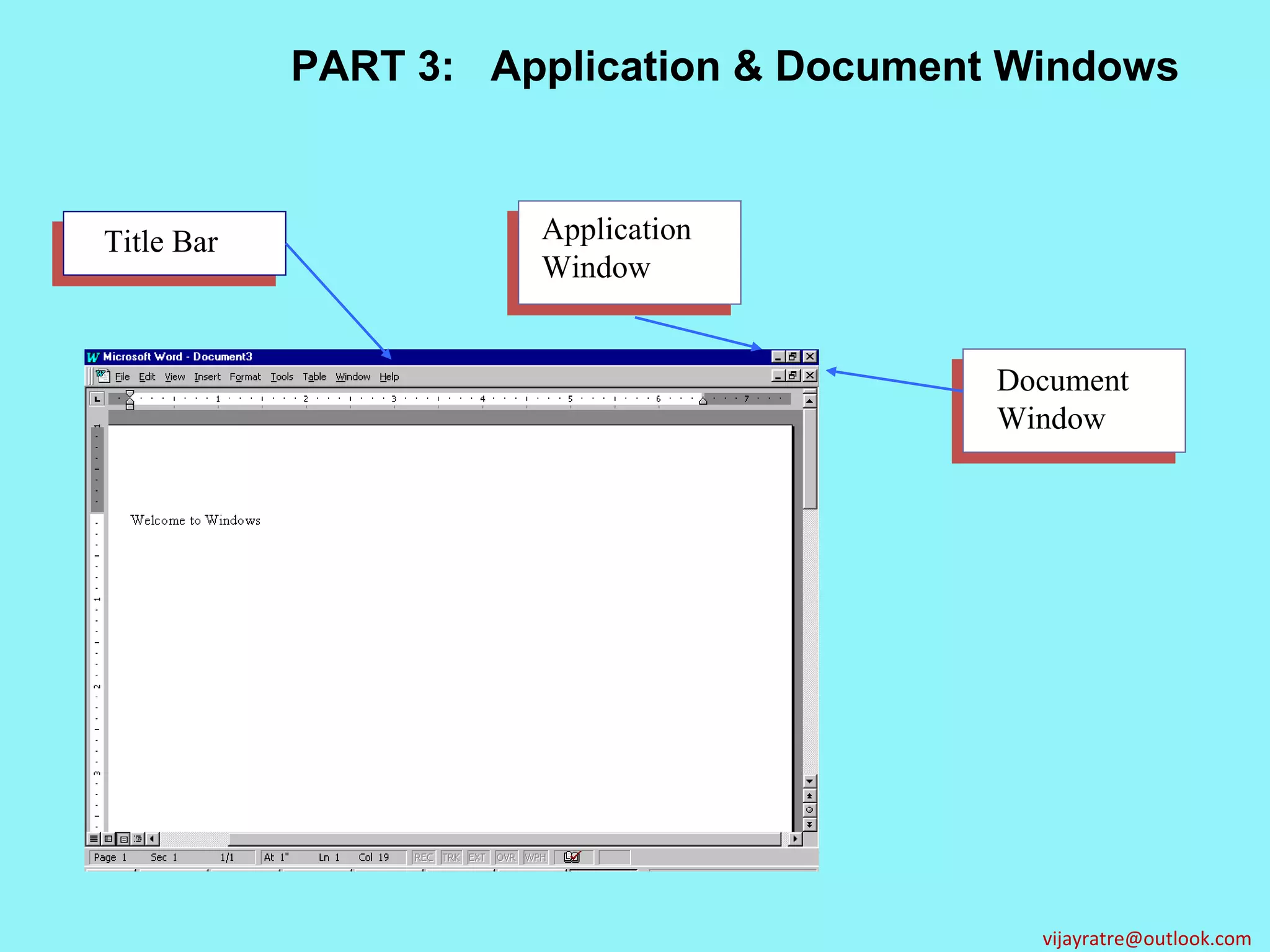 Part 3 elements of windows | PPT
