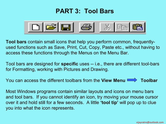 Part 3 elements of windows | PPT
