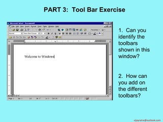 Part 3 elements of windows | PPT