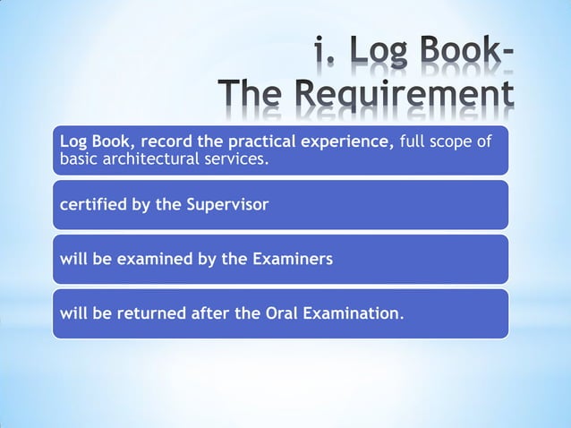 Part 3 exam preparation and practical experience log book | PDF