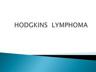 Part 3 Hodgkins Lymphoma | PPTX