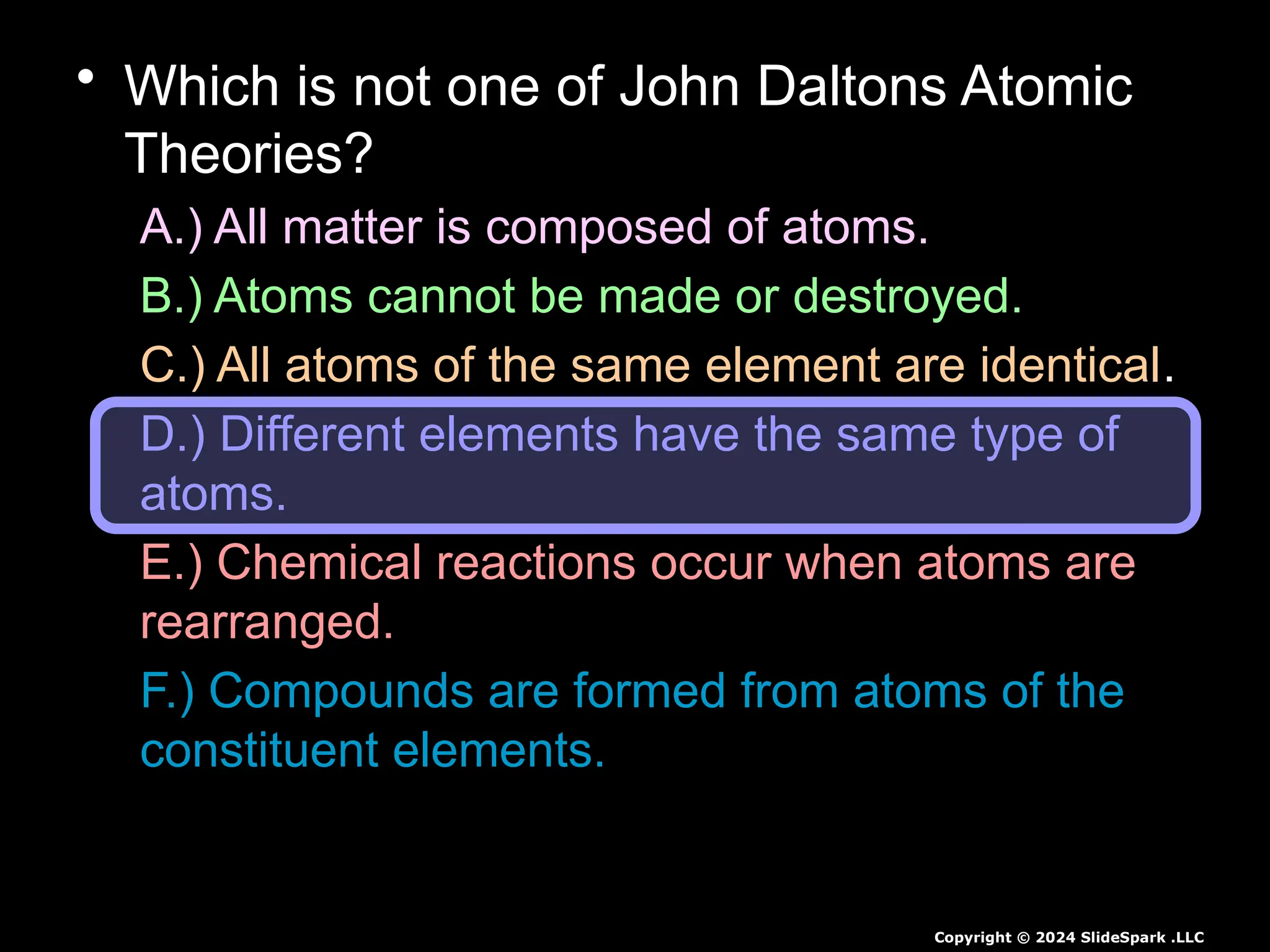Atomic Theory Lesson from SlideSpark Science | PPTX