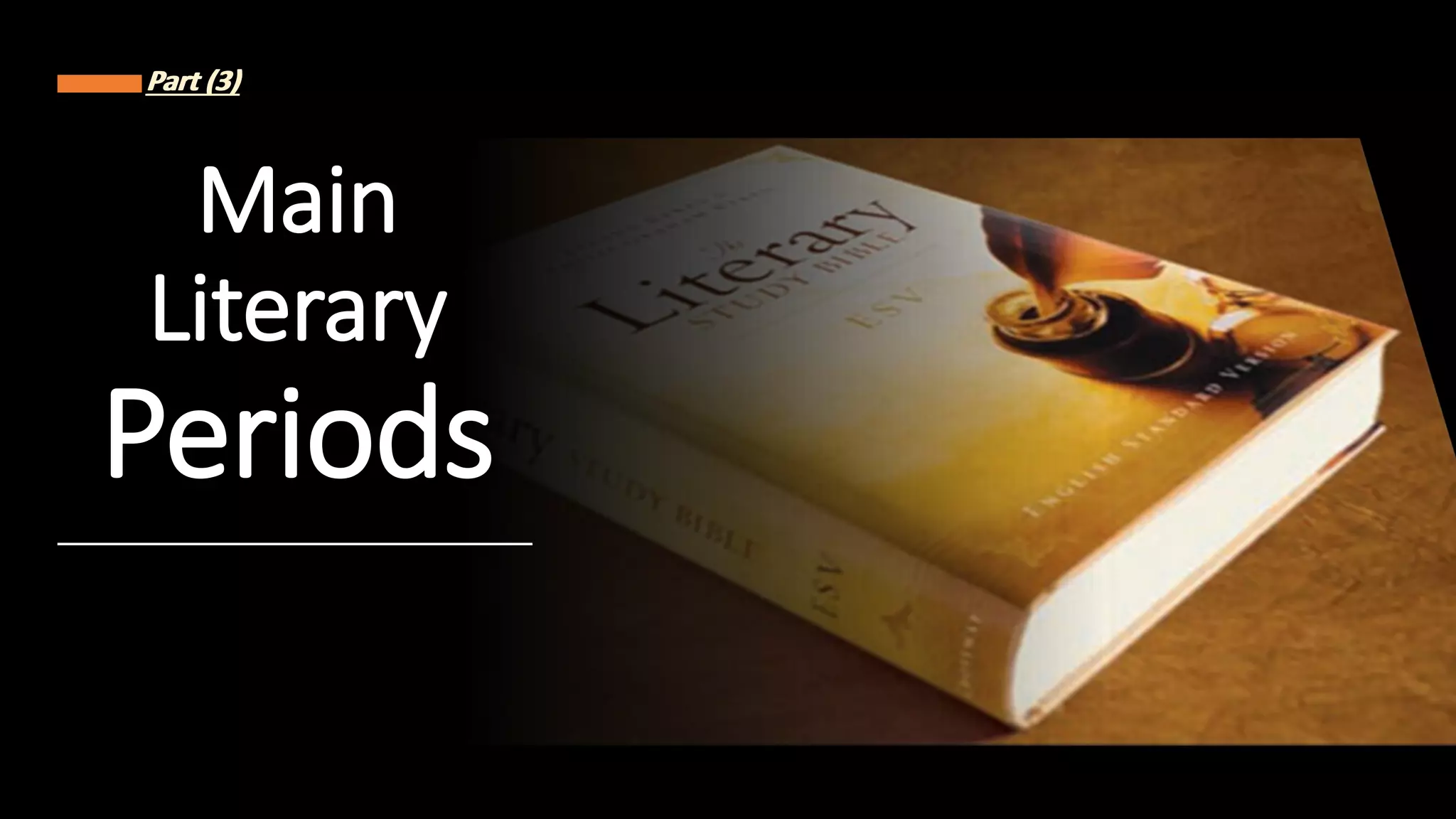Part (3) main literary periods | PDF