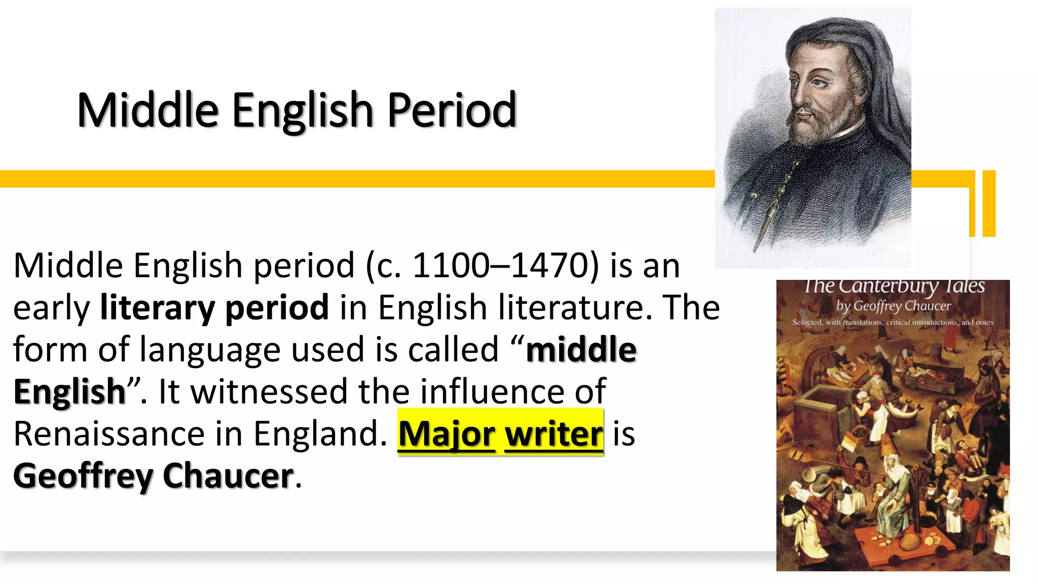 Part (3) main literary periods | PDF