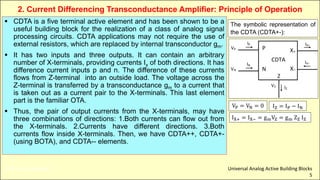 Current Differencing Transconductance Amplifier | PDF