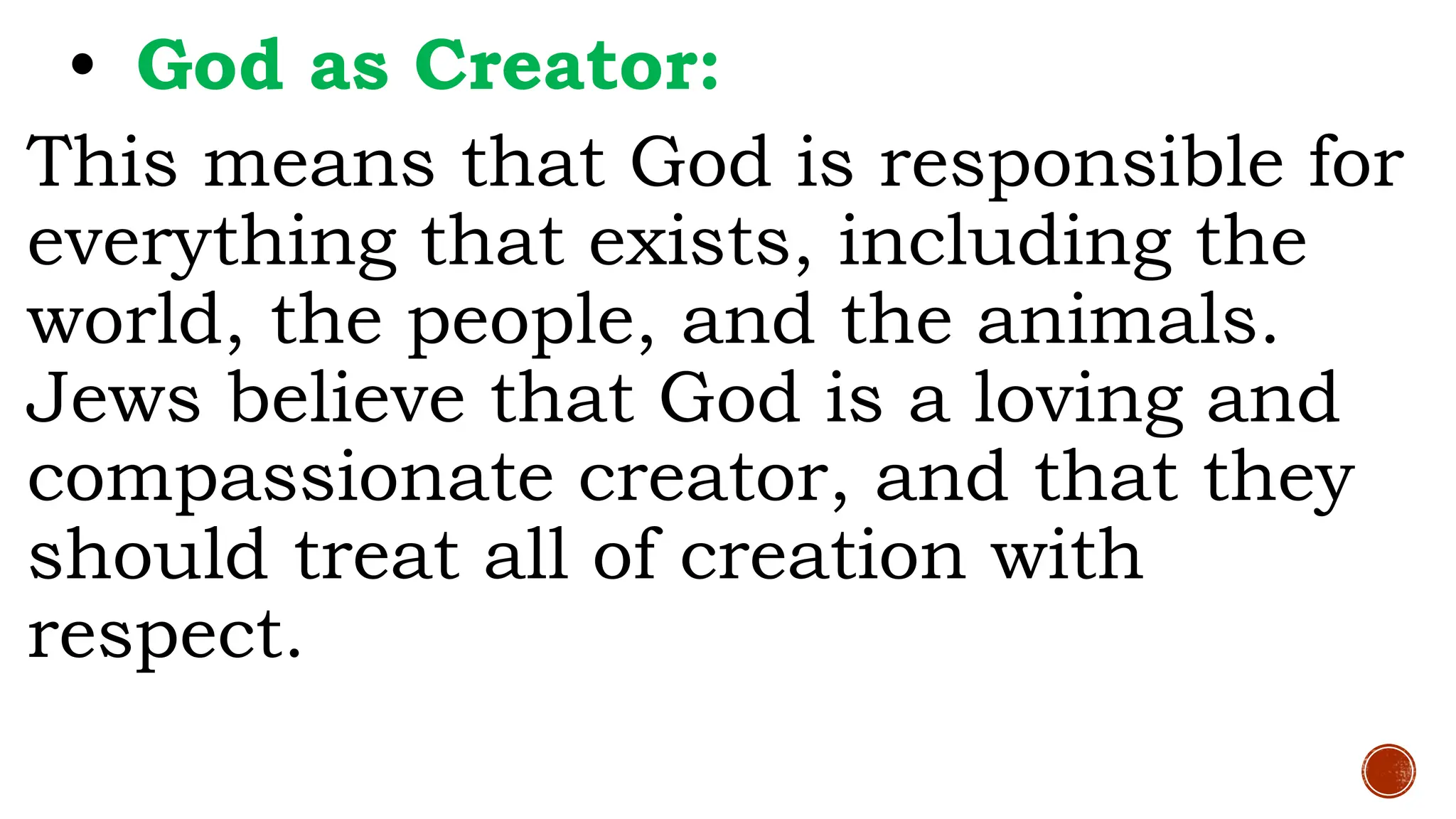 LESSON 3 NATURE OF GOD IN JUDAISM: YAHWEH.pptx