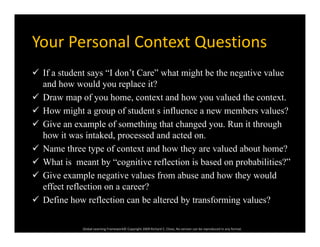 Part 3 personal learning framework basics by richard close | PPT