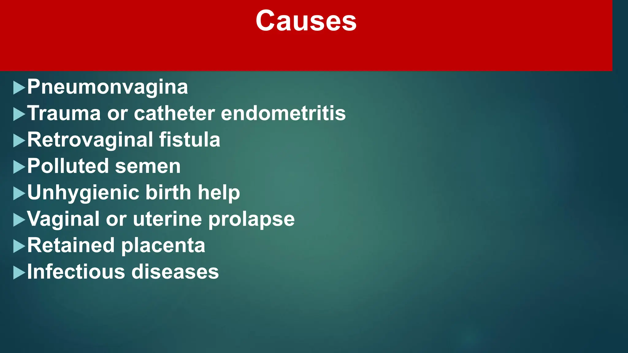 Part 3 Postpartum Metritis in Farm Animals(Causes- Signs and Main Line ...