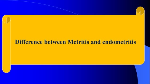 Part 3 Postpartum Metritis in Farm Animals(Causes- Signs and Main Line ...
