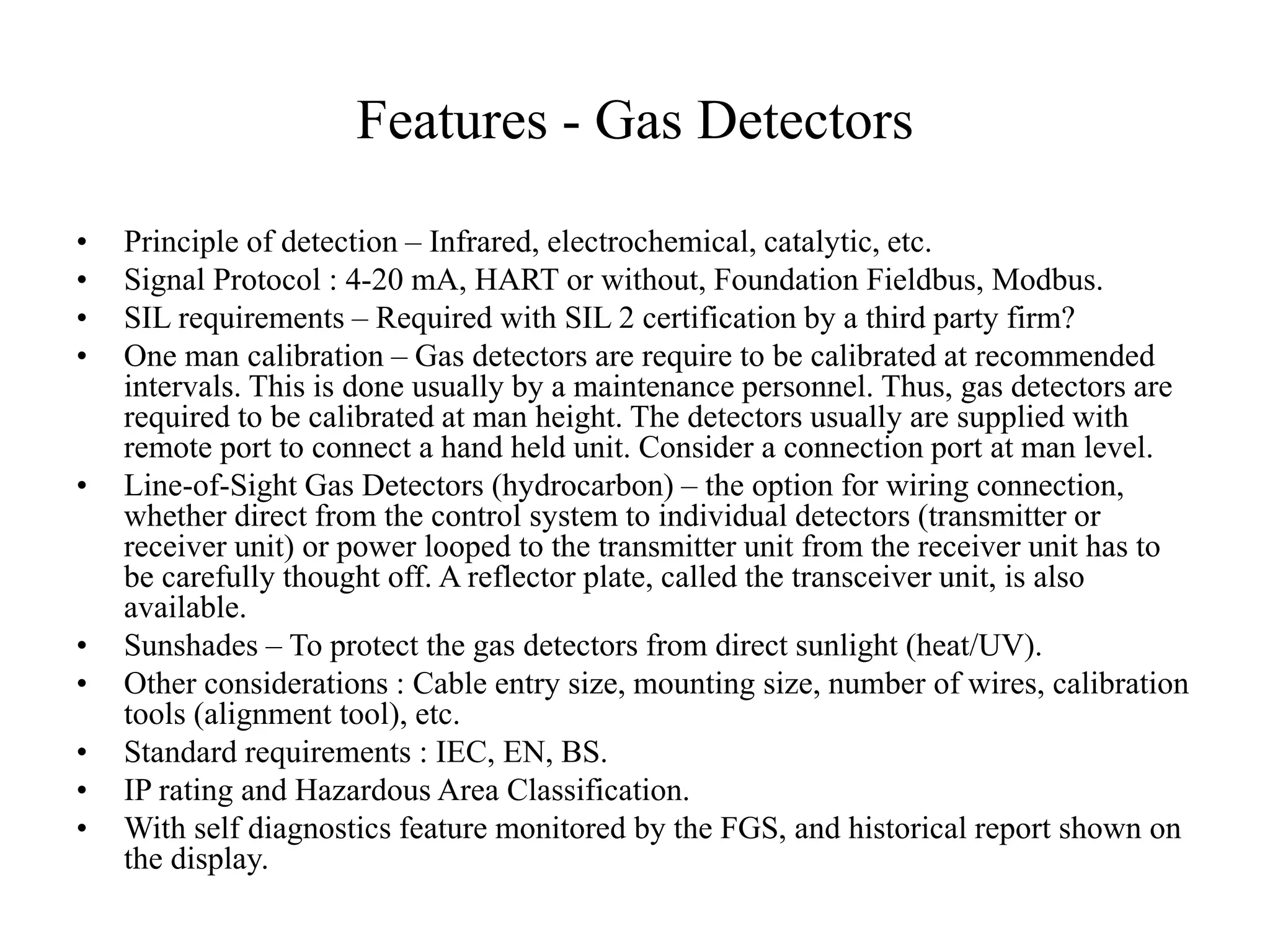 Fire and Gas Detection System : Part 3_Technical Features, Locating ...