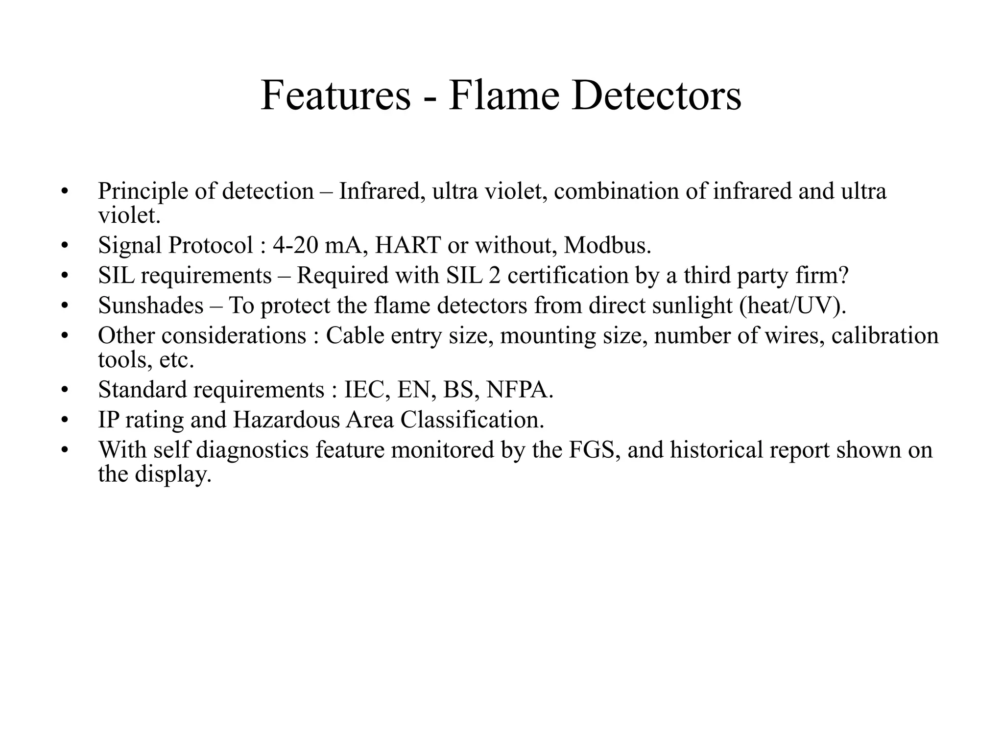 Fire and Gas Detection System : Part 3_Technical Features, Locating ...
