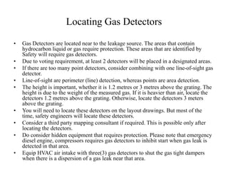 Fire and Gas Detection System : Part 3_Technical Features, Locating ...