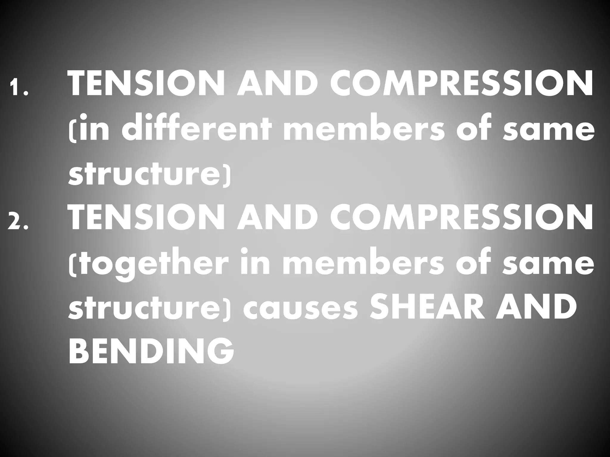 Part 3 Architecture First year Understanding stresses in structures ...