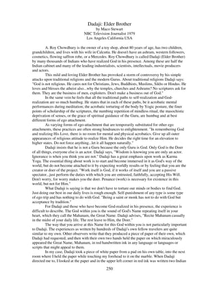 On Dadaji Part 4.7 | PDF