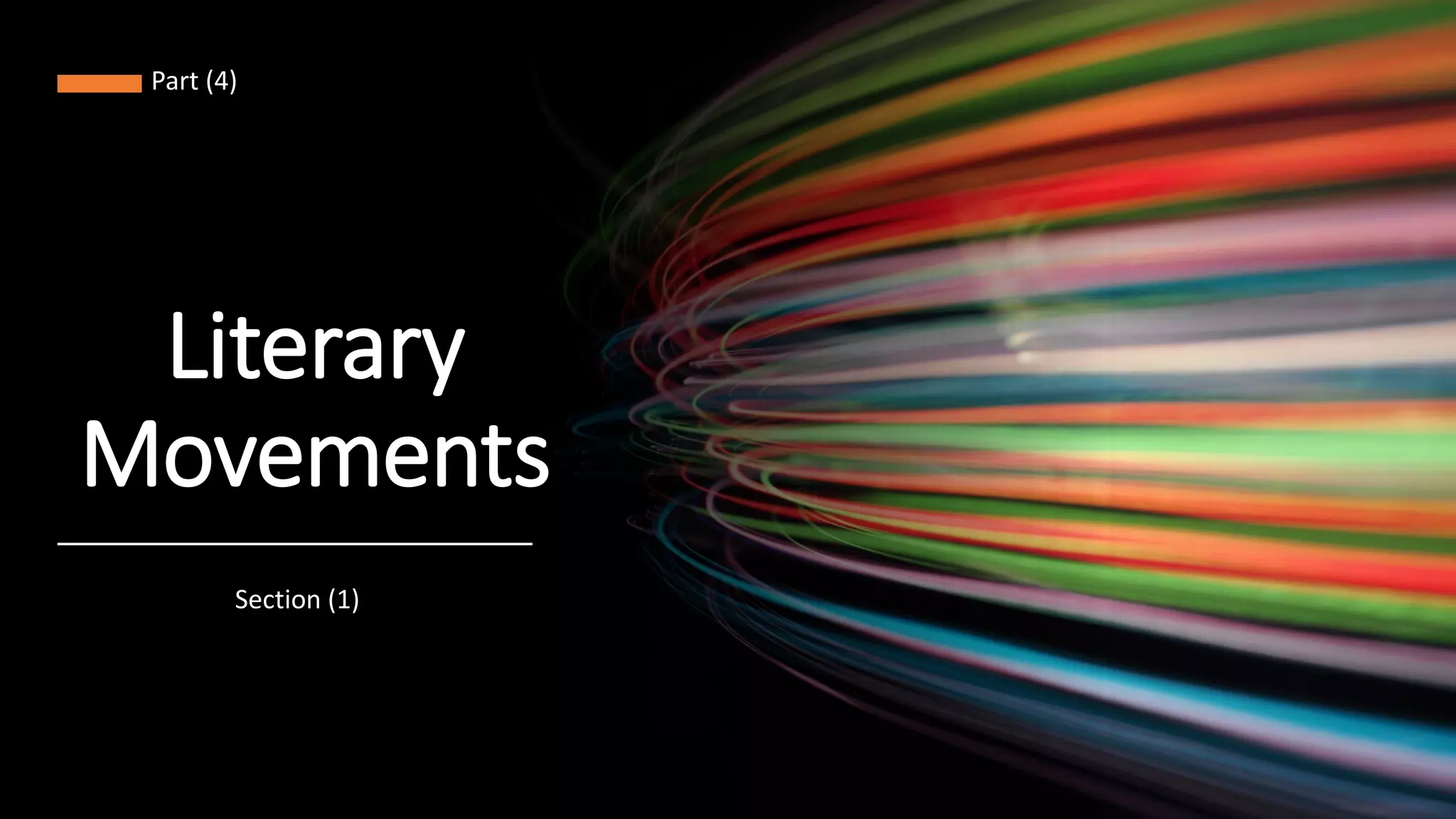 Part (4 1) literary movements | PDF