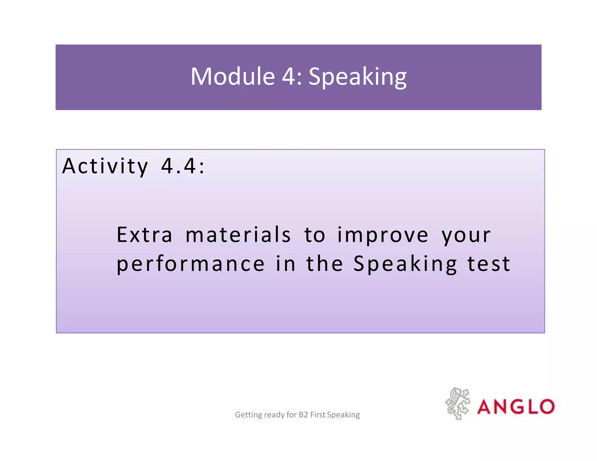 FCE speaking - part 4 | PPTX