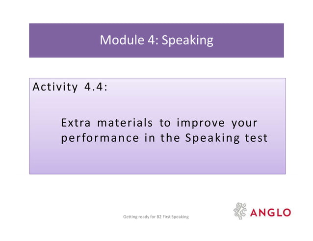 FCE speaking - part 4 | PPT