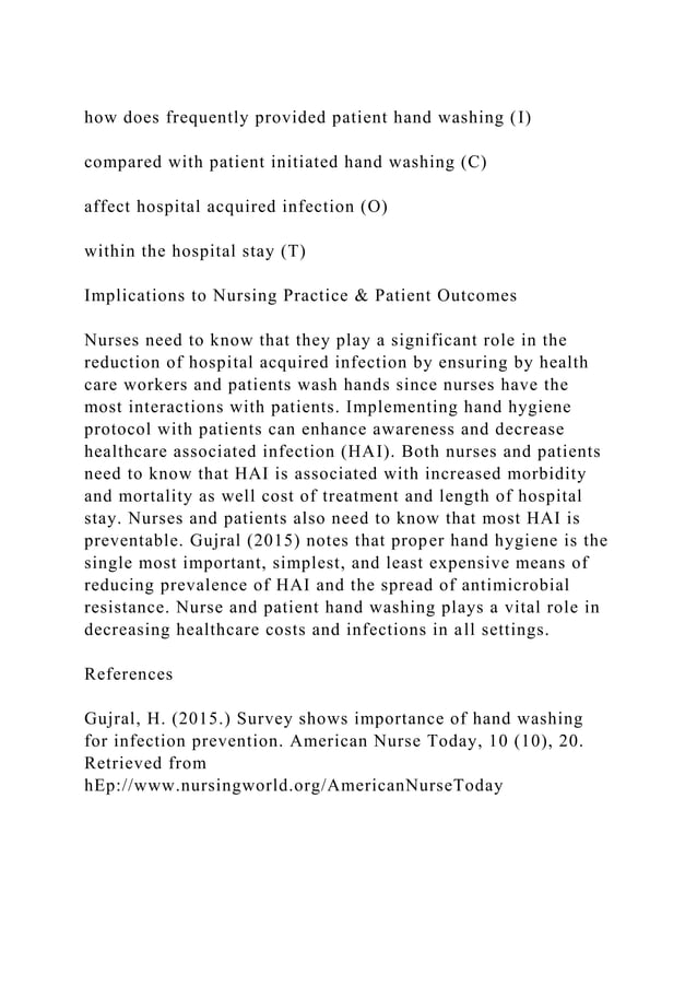 Part 4. Implications to Nursing Practice & Implication to Patien.docx