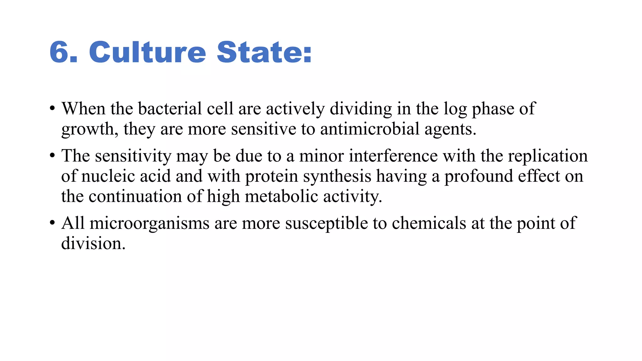 Factors affecting action of Disinfectants and Factors Affecting Choice ...