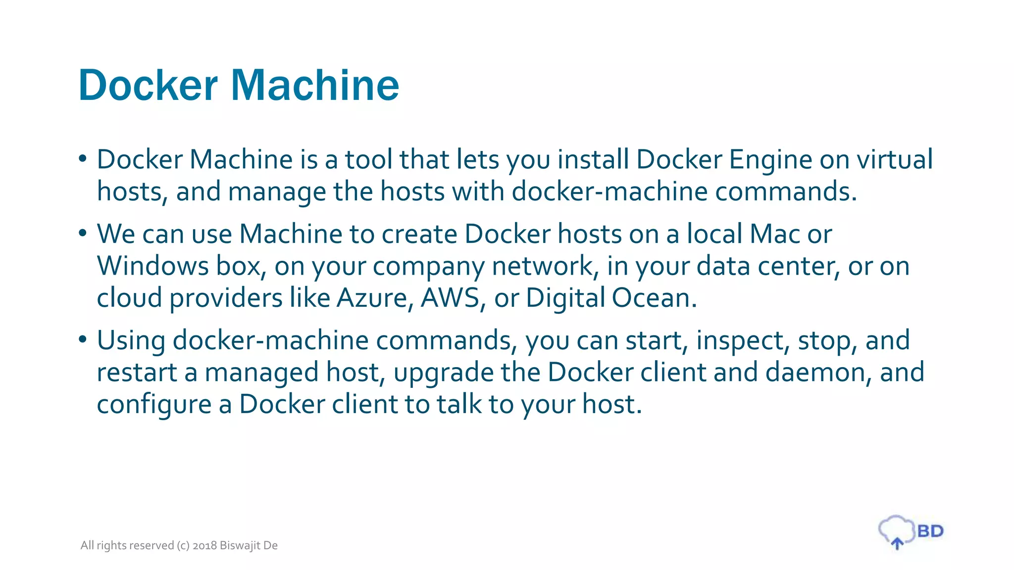 Part 4 Docker Concepts - Docker Machine | PPT