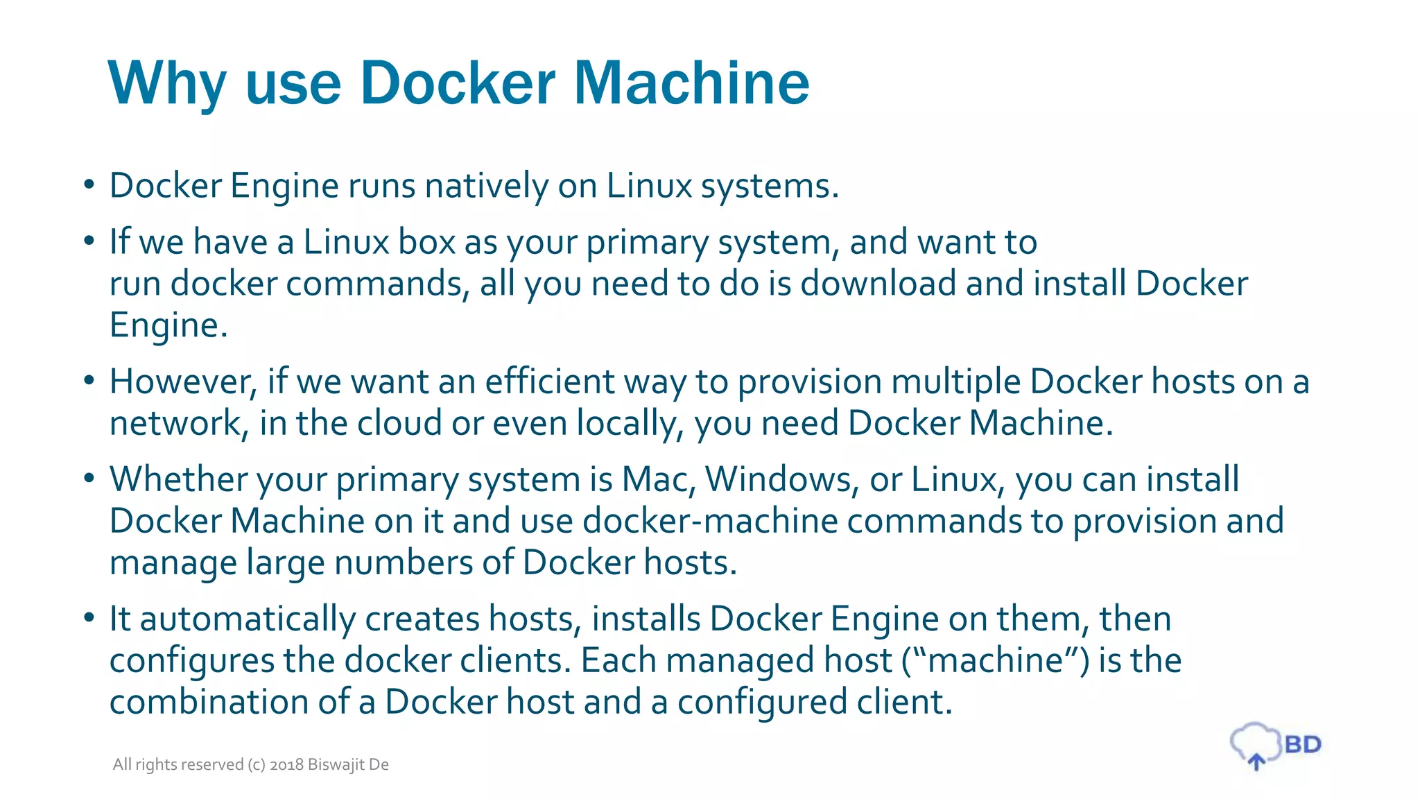 Part 4 Docker Concepts - Docker Machine | PPT