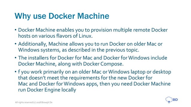 Part 4 Docker Concepts - Docker Machine | PPT