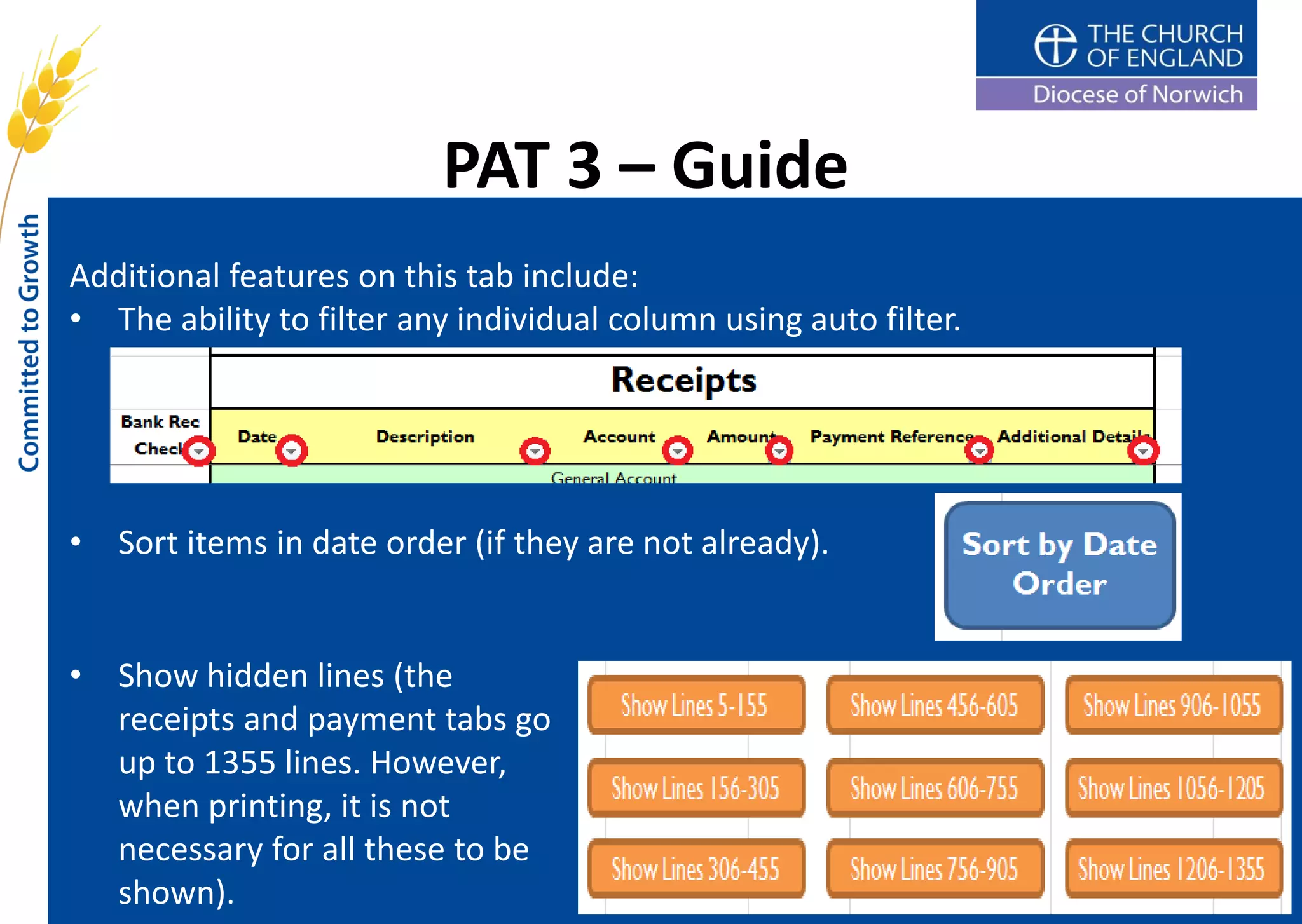 Part 4 - Receipts and Payments Tab | PDF