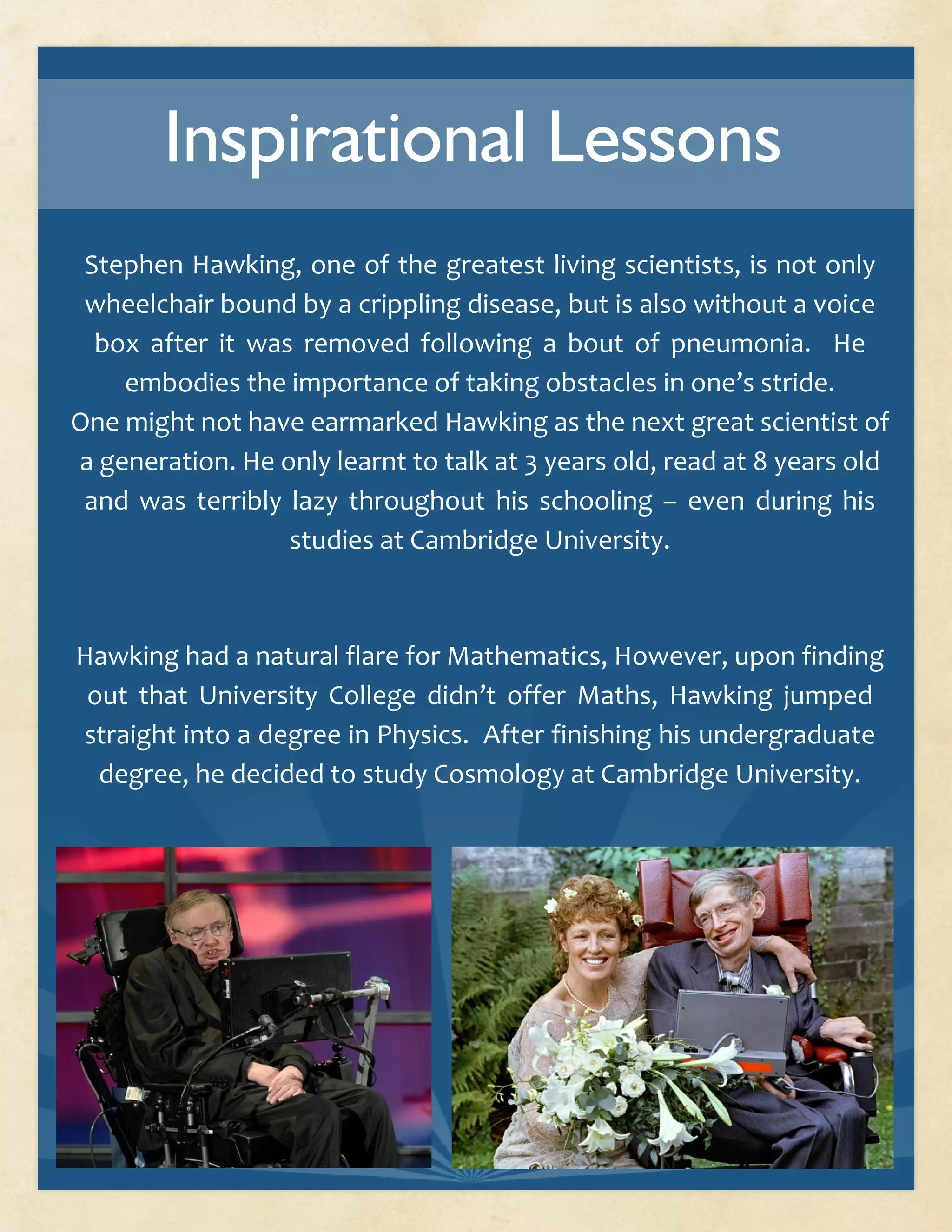 Stephen Hawking #Inspiration | PDF