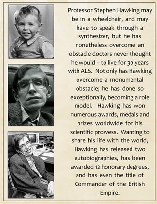 Stephen Hawking #Inspiration | PDF | Brain and Nervous System Disorders ...