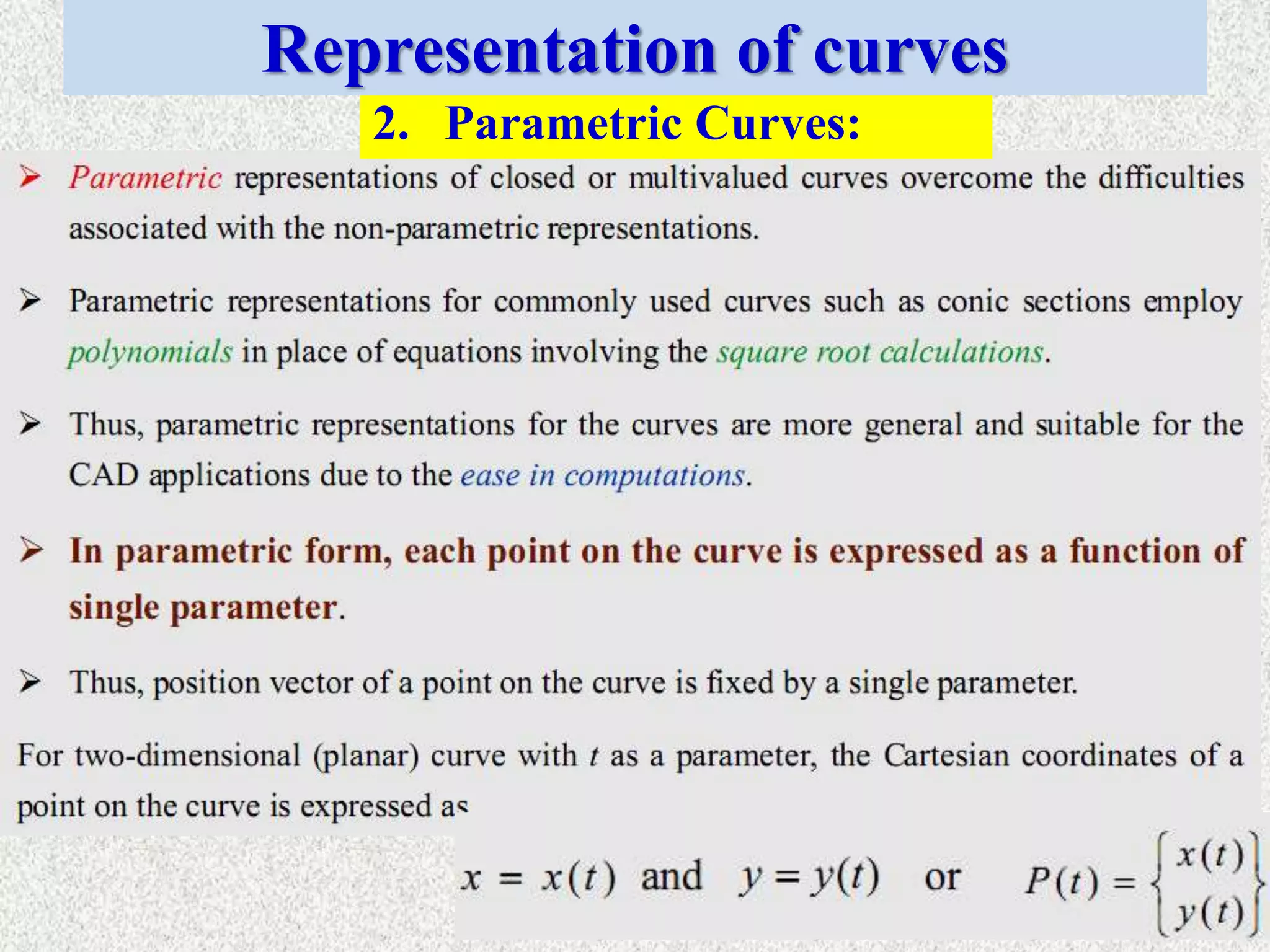 Part 4-Types and mathematical representations of Curves .pptx | 3-D ...