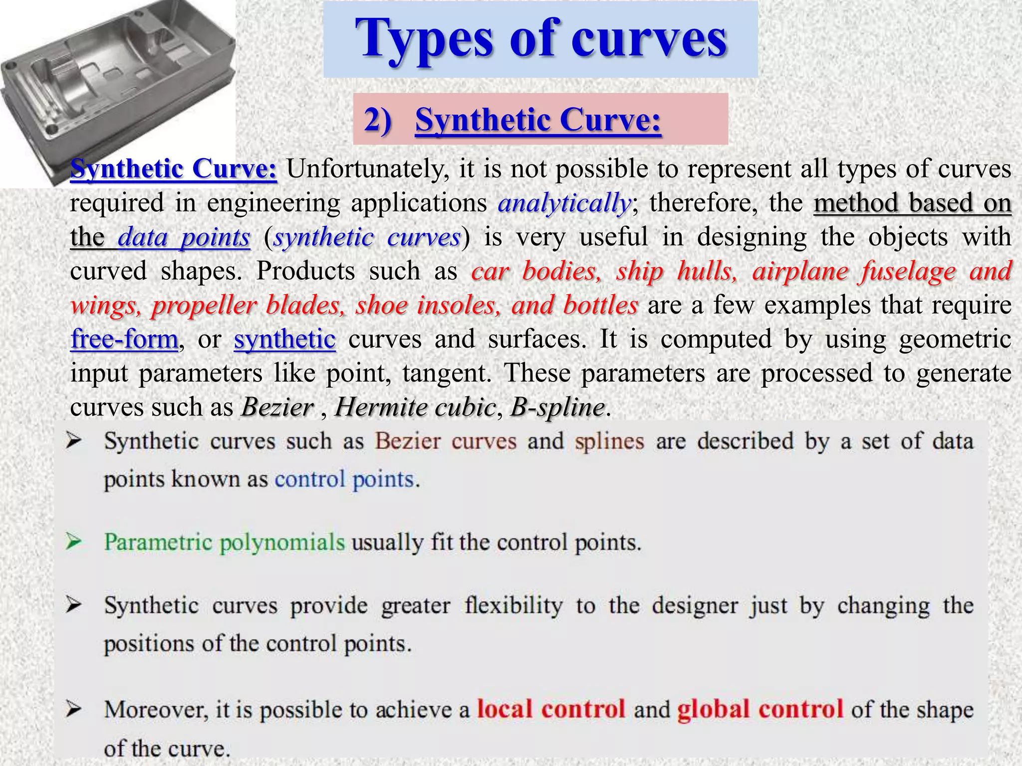 Part 4-Types and mathematical representations of Curves .pptx | 3-D ...