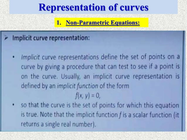 Part 4 Types And Mathematical Representations Of Curves Pptx 3 D