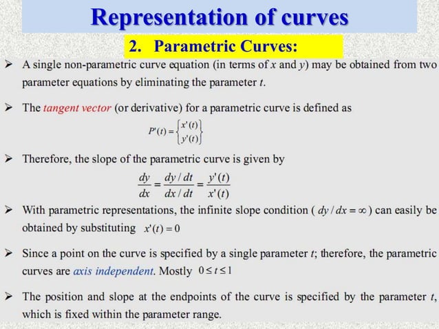 Part 4-Types and mathematical representations of Curves .pptx | 3-D ...