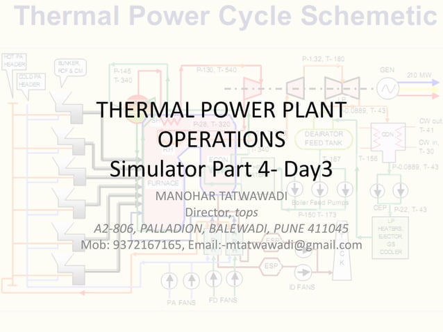 POWER PLANT SIMULATOR 210 MW LMW TURBINE | PDF