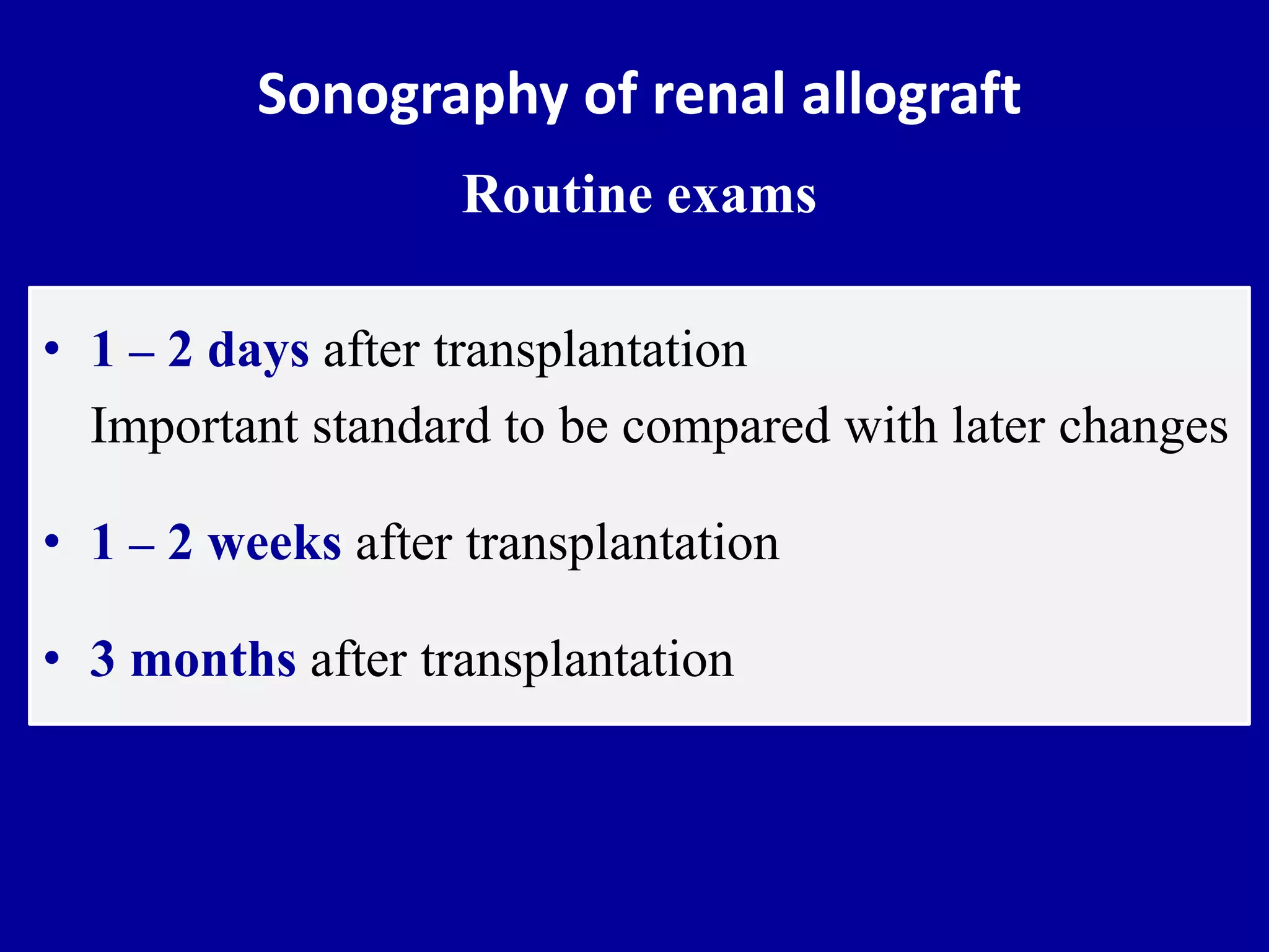 Part 4 doppler usg of renal artery stenosis in transplant kidney | PPT
