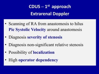 Part 4 doppler usg of renal artery stenosis in transplant kidney | PPT